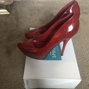 Call It Spring | Shoes | Cherry Red High Heel Pumps | Poshmark